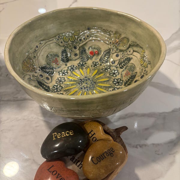 Handmade Pottery,7 Species Serving Small Bowls Dishes , Ceramic Double ...