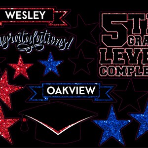 Congratulations Senior Pack Graduation Decorations 9 Pack With Stakes ...