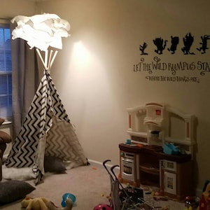 Let the Wild Rumpus Start Where the Wild Things Are Wall Decal Vinyl ...