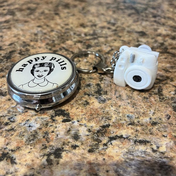 Mini Camera Keychain and Your Own Personalized Photo. Camera Keychain ...