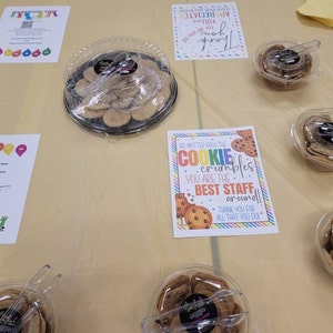 Cookies Teacher Appreciation Table Sign,no Matter How the Cookie ...