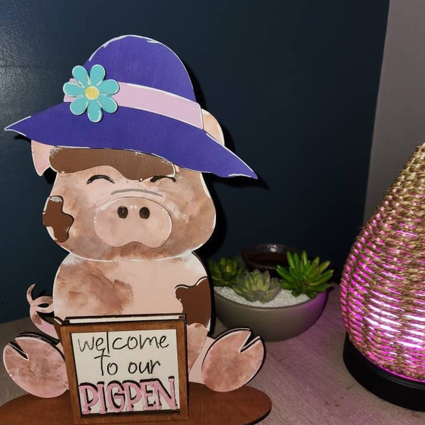 Piggy the PIG Interchangeable Shelf Sitter and Hat or Bow Add on ...