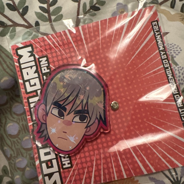 SCOTT PILGRIM || Holographic Acrylic Pin - Etsy