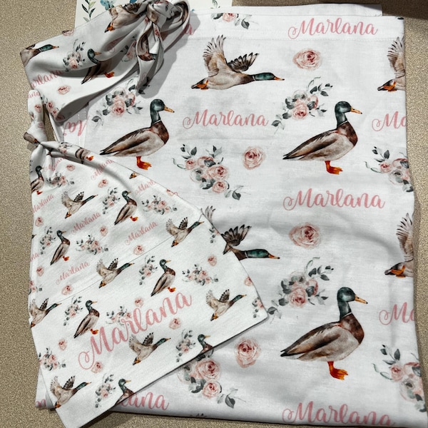 Mallard Duck Name Sign, Round Wood Name Sign, Wood Baby Name Sign, Duck ...