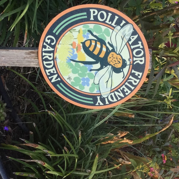 Butterfly Pollinator Friendly - Garden Sign - Etsy