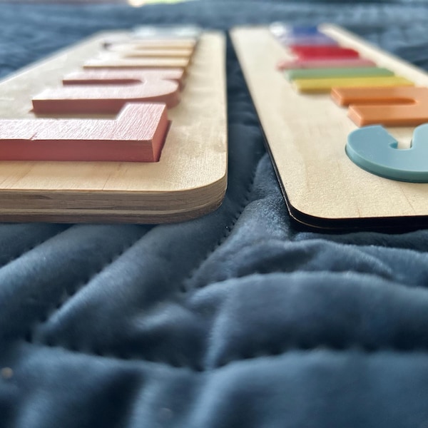 Personalised Wooden Name Puzzle - Etsy