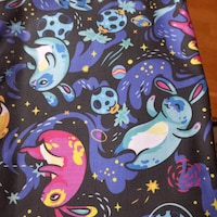 SOLAR SYSTEM, Happy Planets Cotton 100%, Eco-print, Printed Cotton ...