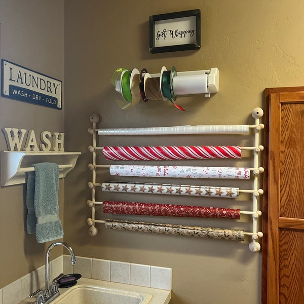 GSS Curling Ribbon Organizer Maxi Desk/wall Unit. Holds 12 Large Spools ...