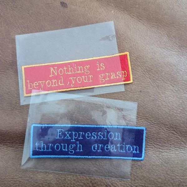Personalised Embroidered Felt Patches - Etsy UK