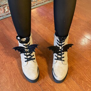 2 Pairs Bat Wings for Boots – Outdoor Safe Gothic Shoe Wings, Spooky ...