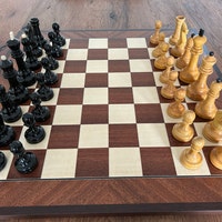 Luxury Staunton Chess Set, Drueke Design, KH 10,5cm /4,15 In., Double ...