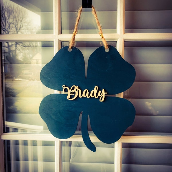 Irish Decor, St. Pattys Door Decor, Shamrock Door Hanger, St. Patricks ...