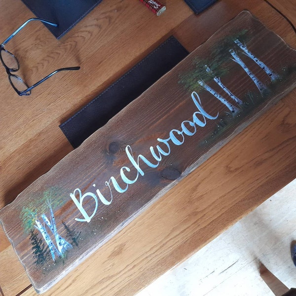 Custom Made Cottage House Name/house Number Wooden Plaques and Signs ...