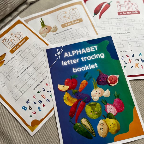 Fun ABC Tracing Worksheets for Kids Vibrant ABC Handwriting Practice ...