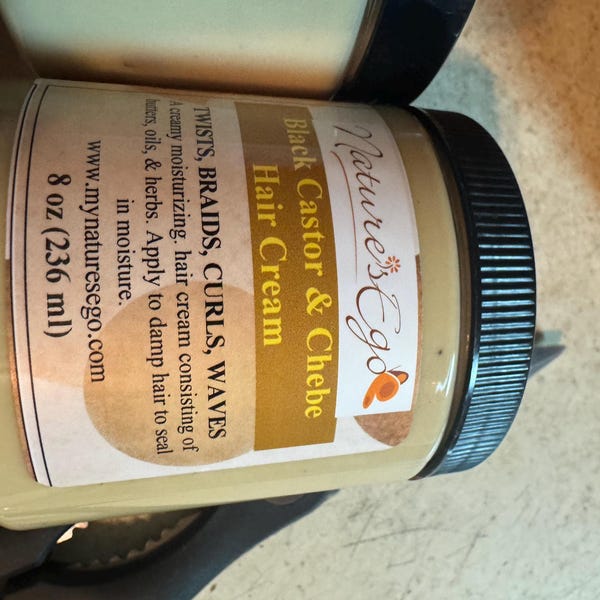 Black Castor Oil & Chebe Hair Cream (chebe Powder, Chad, Molasses ...