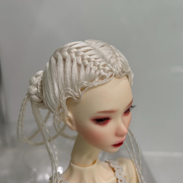 Popovy Sister Wig,white Black Gold Brown Bjd Doll Wig Hair - Etsy
