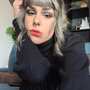 Spider Web Septum Nose Ring, Arachnid, Halloween, Witch, Witchy, Gothic ...