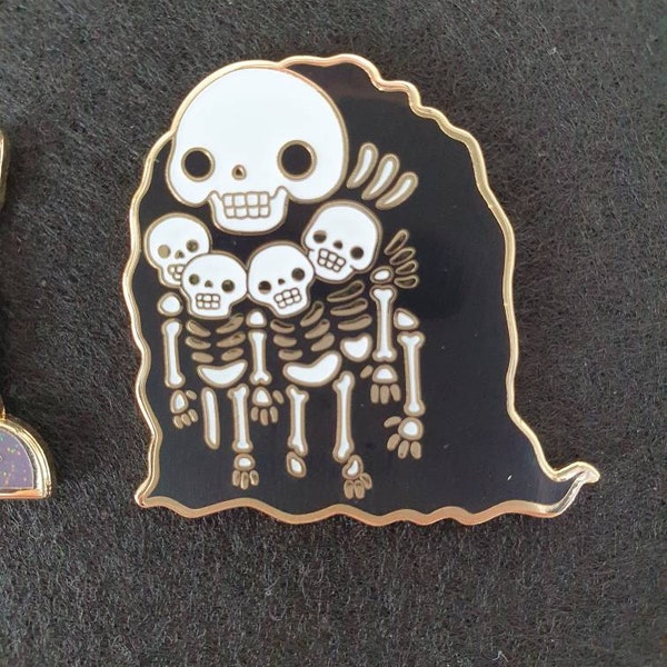 Skeleton Lord Hard Enamel Pin Glow in the Dark - Etsy UK