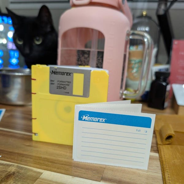 Floppy Disk Notebook - Vintage Computer Disc Journal - Choose Your ...