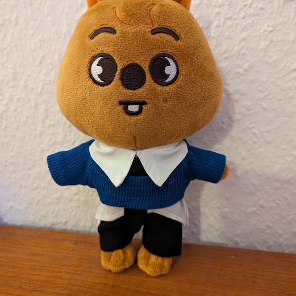 Quokka Blue Outfit Set, Han Jisung, Stray Kids SKZOO Costume, Skzoo ...