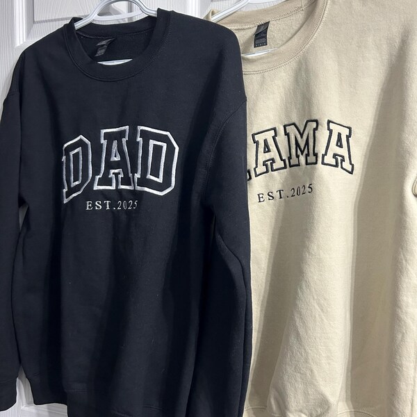 Embroidered Custom Company Logo Sweatshirt, Personalized Business Logo ...