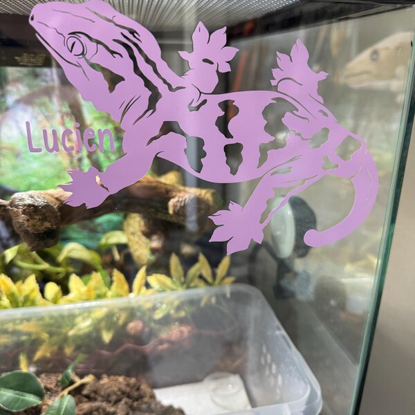 Leopard Gecko Sticker, Leopard Gecko Decal, Gecko Sticker, Gecko Art ...