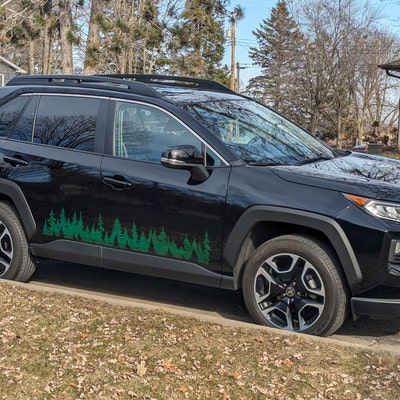 Tree Banner Decal, Mountain Decal, Car Decals, Nature Decals, Laptop ...