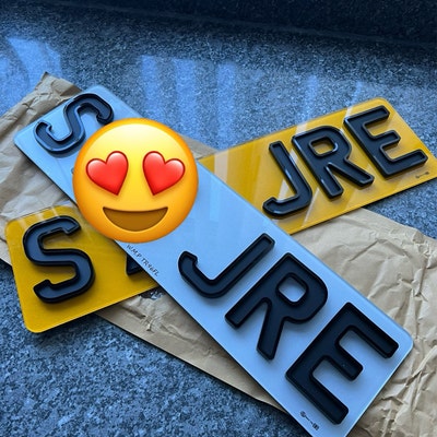 4d Two Tone Shadow Number Plates 8mm Thick in Total Layer of 5mm Thick ...