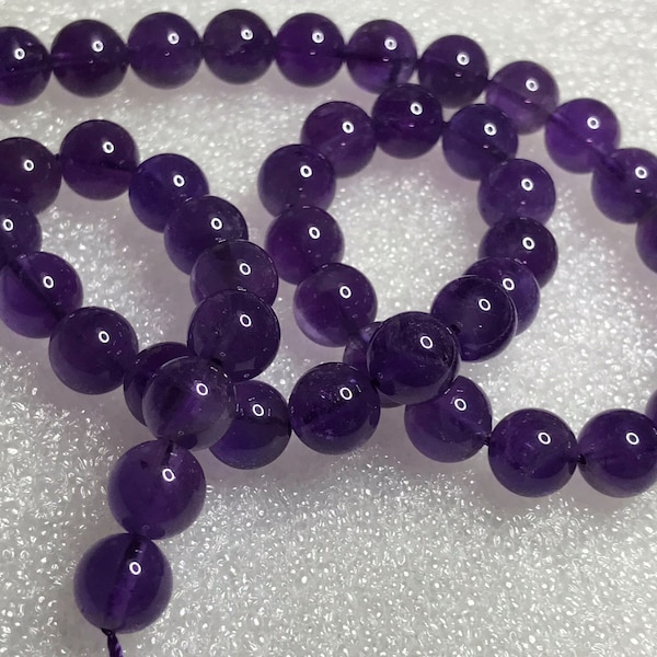 Deep Purple Amethyst Beads Brazil Grade AAA Genuine Natural Gemstone ...