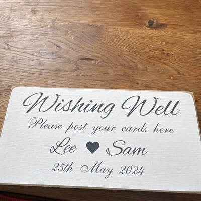 In Loving Memory Wedding Sign Free Standing Vintage Shabby & Chic White ...