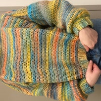 Crochet Pattern Koi Pond Sweater Oversized Pullover, Beautiful, Cozy ...