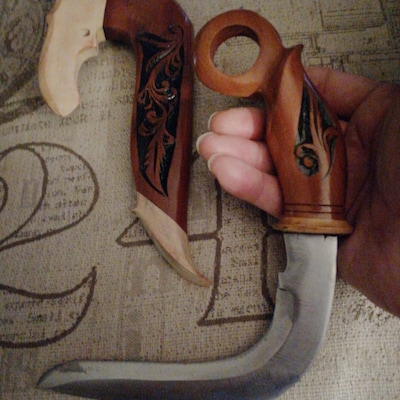 Ethnic Karambit Traditional Knife Minangkabau Sumatera Handmade Flower ...