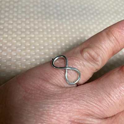 Infinity Symbol Ring Sterling Silver Infinity Ring - Etsy