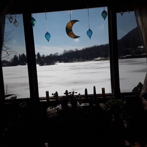 Chakra Stained Glass Window Hanging Spiritual Art for Home Decor ...