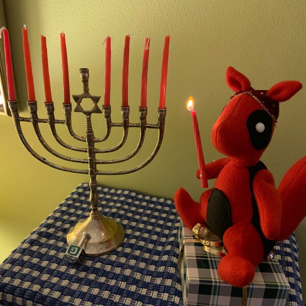 Deadpool Squirrel Plush Plushie Toy Squirrelpool - Etsy