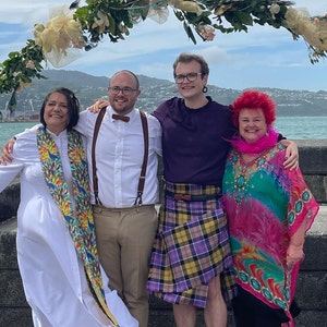 Red Stole With Flame and Dove, Reversible Purple Batik Stole 330 - Etsy