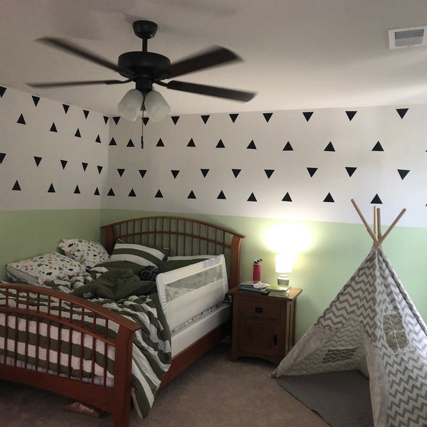 Large Triangle Wall Decals, Triangle Vinyl Decals, Peel and Stick ...
