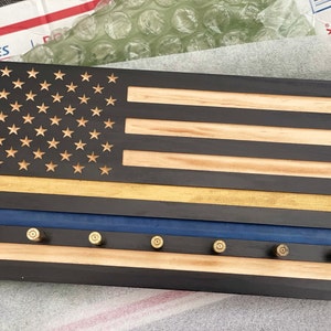 Wall Mounted American Flag Key Holder/keyholder Key Rack With | Etsy