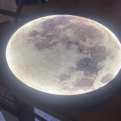 Moon Wall Night Lights With Adjustable Brightness, 3D LED Wall Lamp ...