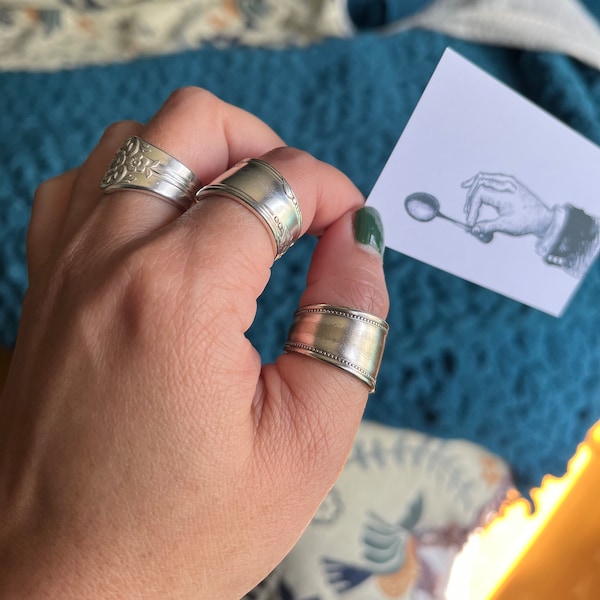 Bundle of Vintage Silver Spoon Rings | 3 Rings for 35 - Etsy