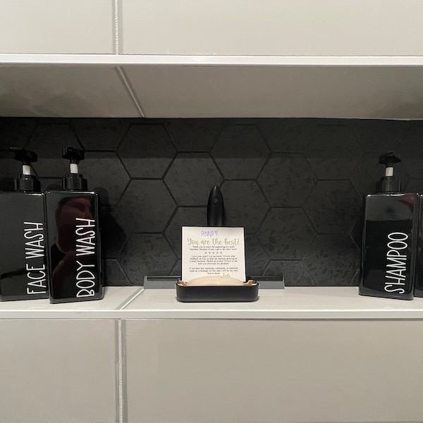 Shampoo Conditioner Body Wash Stickers | Personalized Shampoo Labels ...