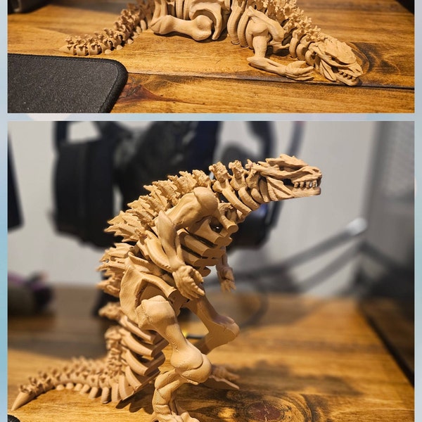 Fully Articulated Skeletonized Wendigo Figure | Posable Moving Handmade ...