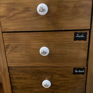 Rabbit Theme Drawer Knobs, Safari Animal Nursery Room Drawer Handles, Nursery Bunny Knobs Decor ...