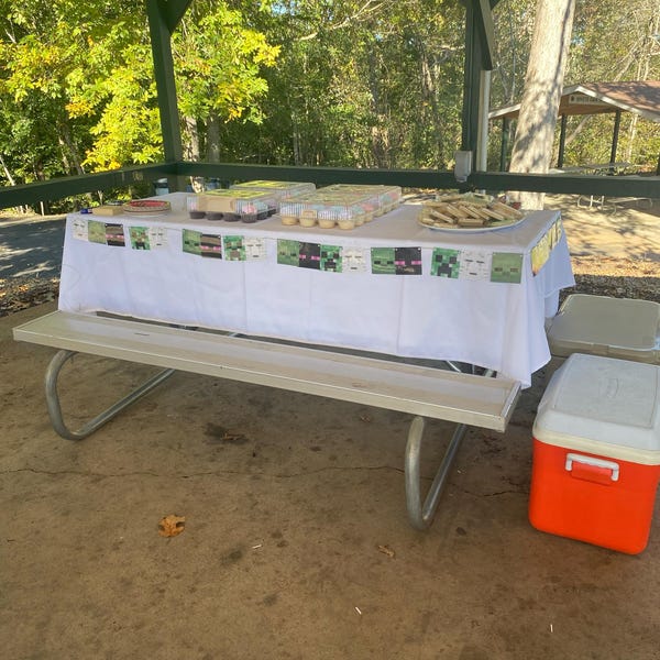 Minecraft Inspired Monster Banner - Etsy