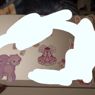 Double-headed Lamb Sticker Creepy Cute Pastel Stationary Waterproof ...