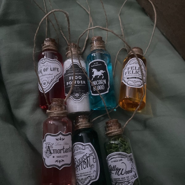 Wizarding HP Fandom Potions. These Magical Decor Pieces Come in 3 ...
