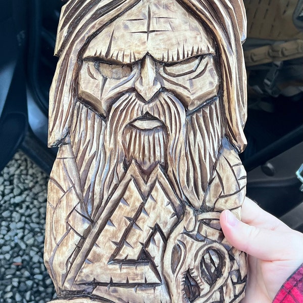 Thor Statue. Idol of Thor. Mjolnir. Thor Statue. Norse Pantheon ...