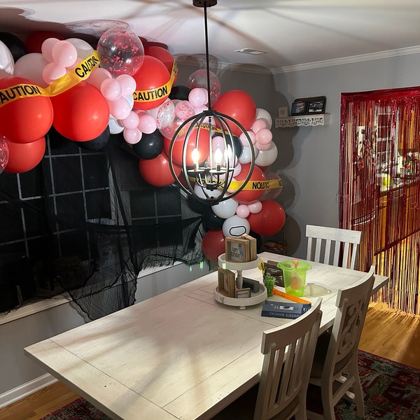 Blood Splatter Print Halloween Balloons - Halloween Party Decorations ...