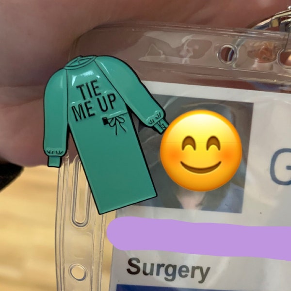 Surgical Gown Pin - PPE/ Frontline/ Surgeon/ Scrub Nurse/ Scrub Tech ...