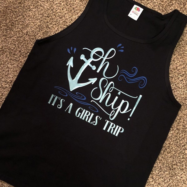 Girls' Trip Cruise SVG: Aw Ship! Cricut & Silhouette Cut Files (digital ...